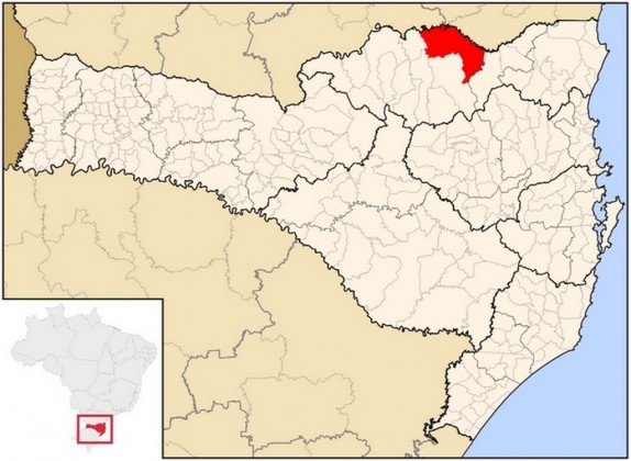 Localização da cidade de Mafra e principais distâncias | Click Riomafra