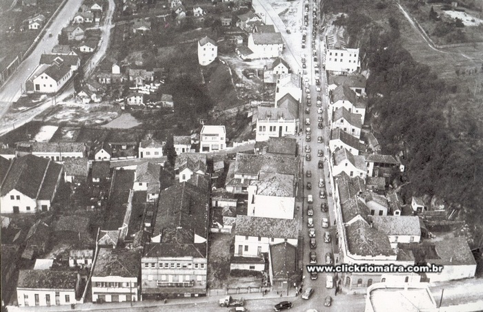 Vista aérea do centro de Mafra | Click Riomafra
