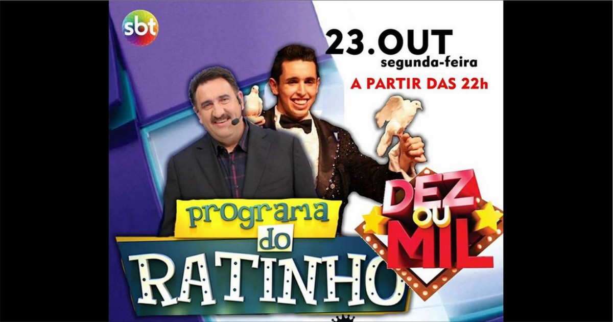 Mágico mafrense Felipe Valério estará no Programa do Ratinho no próximo ...