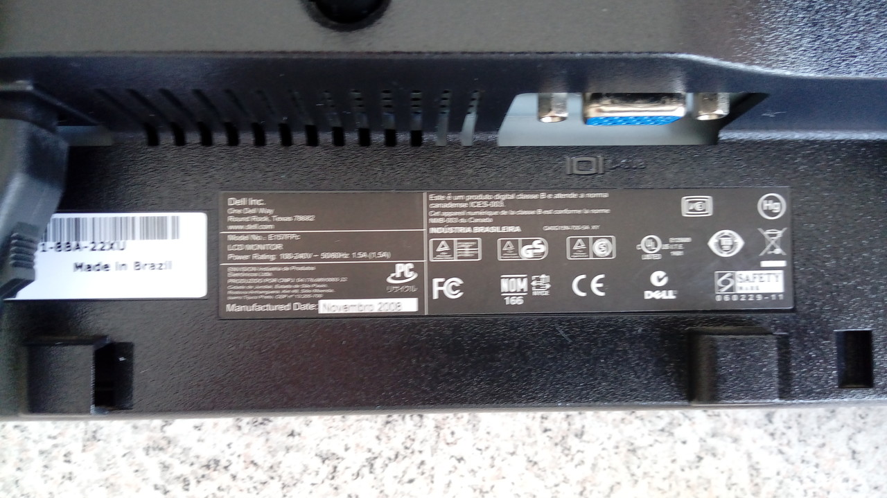 Monitor LCD Dell 15 Polegadas (usado) | Click Riomafra