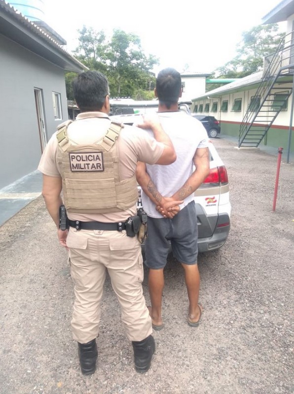 PM de Itaiópolis cumpre mandado de prisão | Click Riomafra