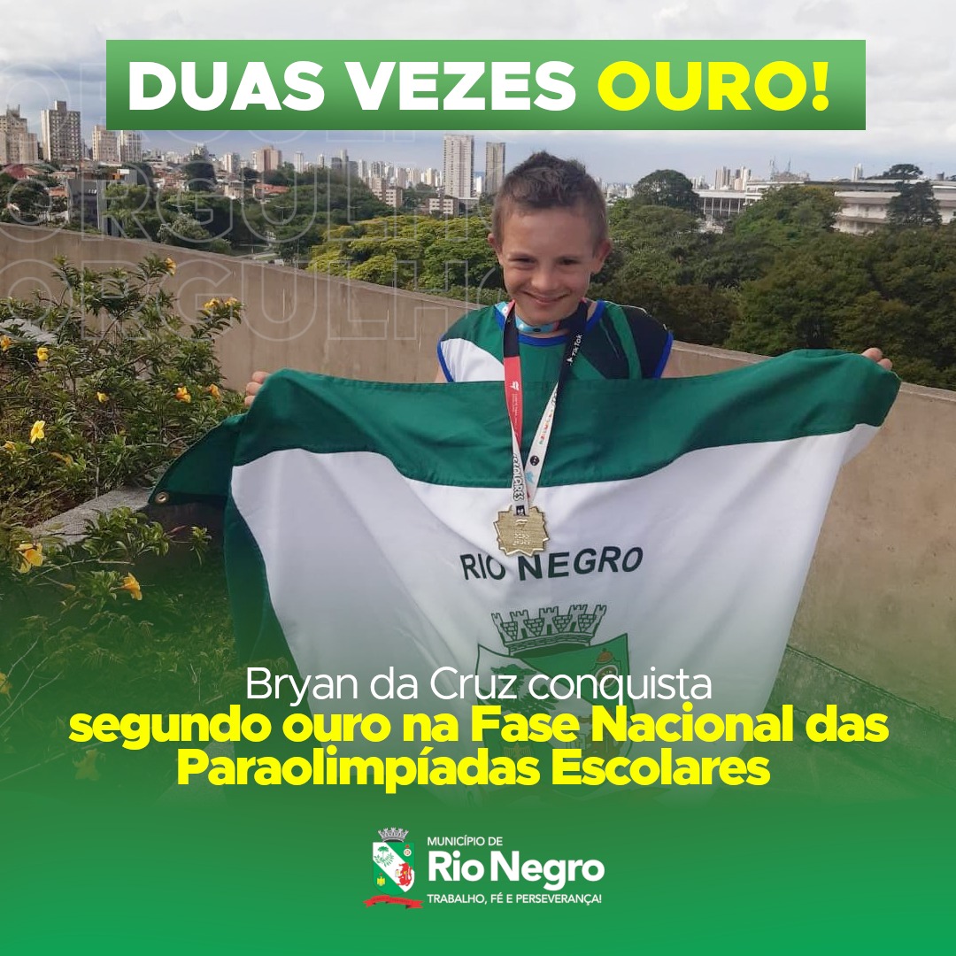 Bryan da Cruz conquista mais uma medalha de ouro nas Paralimpíadas ...