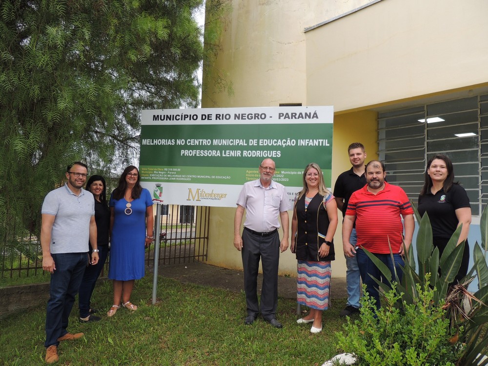 Prefeito James acompanha obras no CMEI Lenir Rodrigues | Click Riomafra