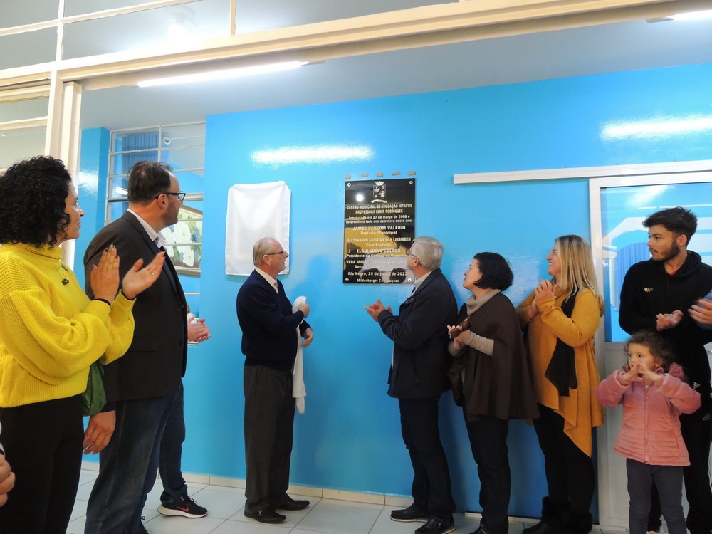CMEI Lenir Rodrigues é reinaugurado com diversas melhorias | Click Riomafra