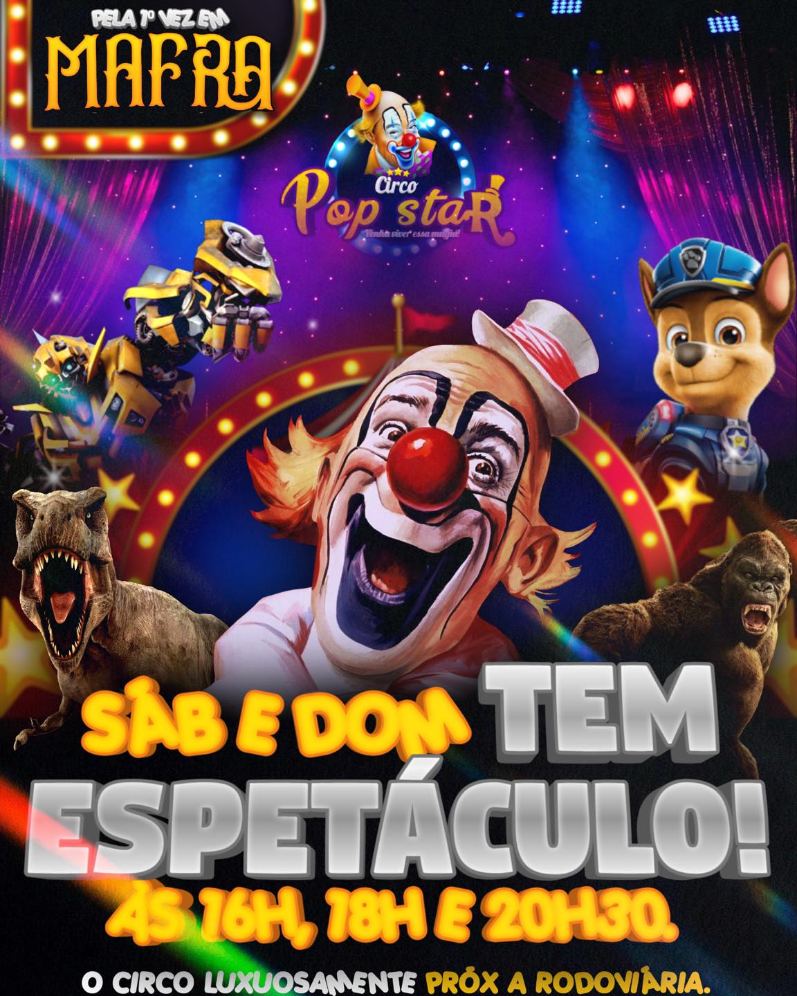 Circo Pop Star continua em Mafra gerando muita cultura e diversão ...
