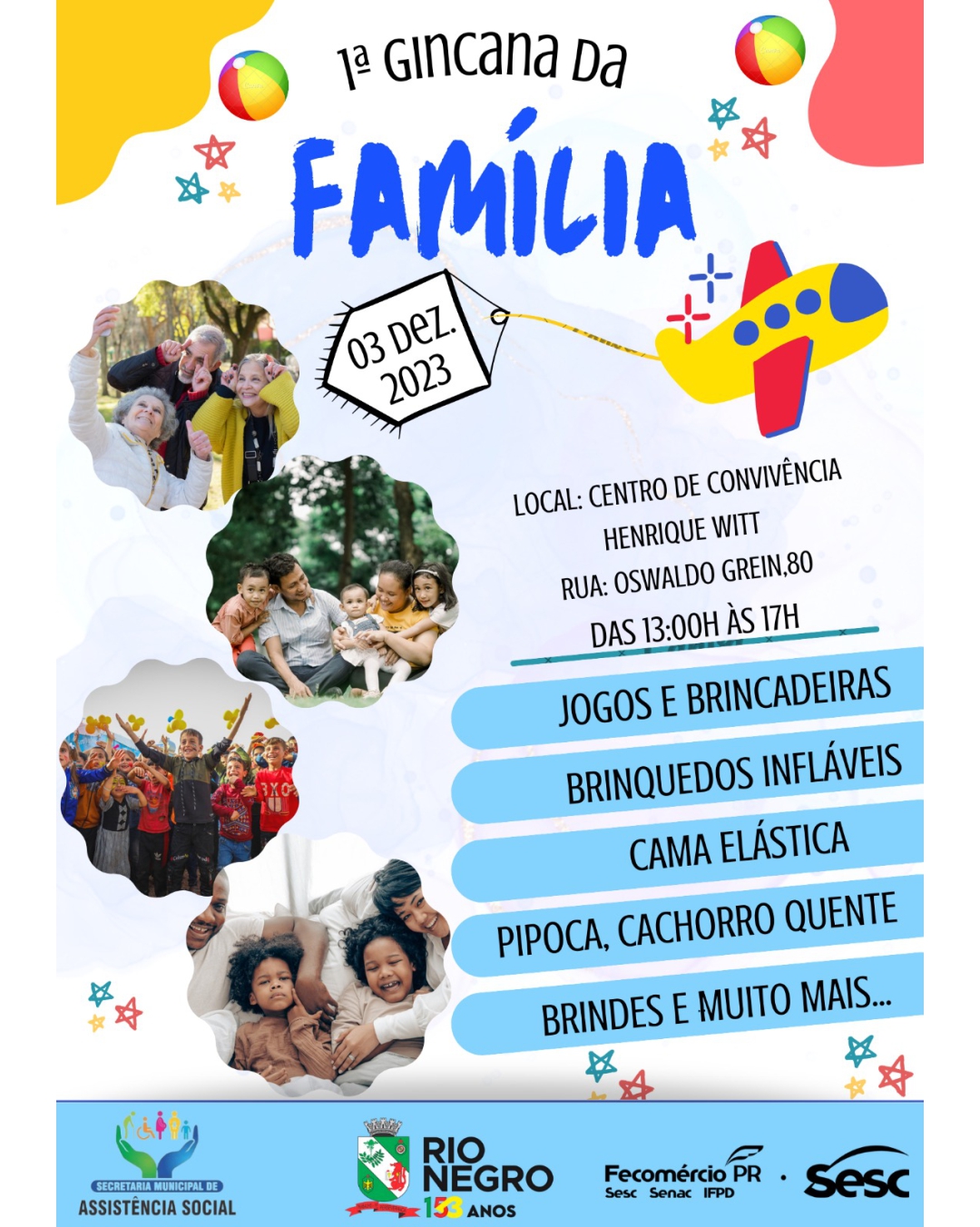 Prefeitura de Rio Negro realizará a 1ª Gincana Familiar neste domingo ...