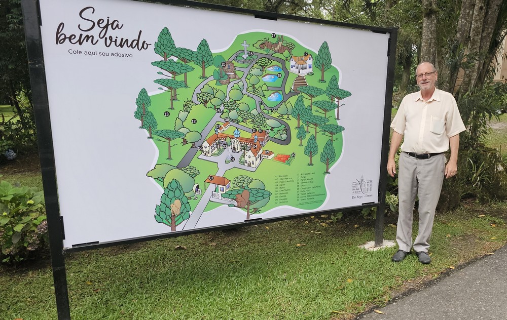 Mapa ilustrado é instalado no Parque Ecoturístico Municipal São Luís de ...
